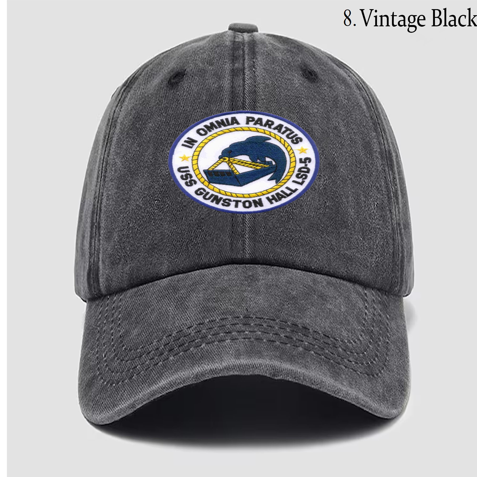 Custom Personalization Embroidery Hat USS Gunston Hall LSD-5, Veteran ...