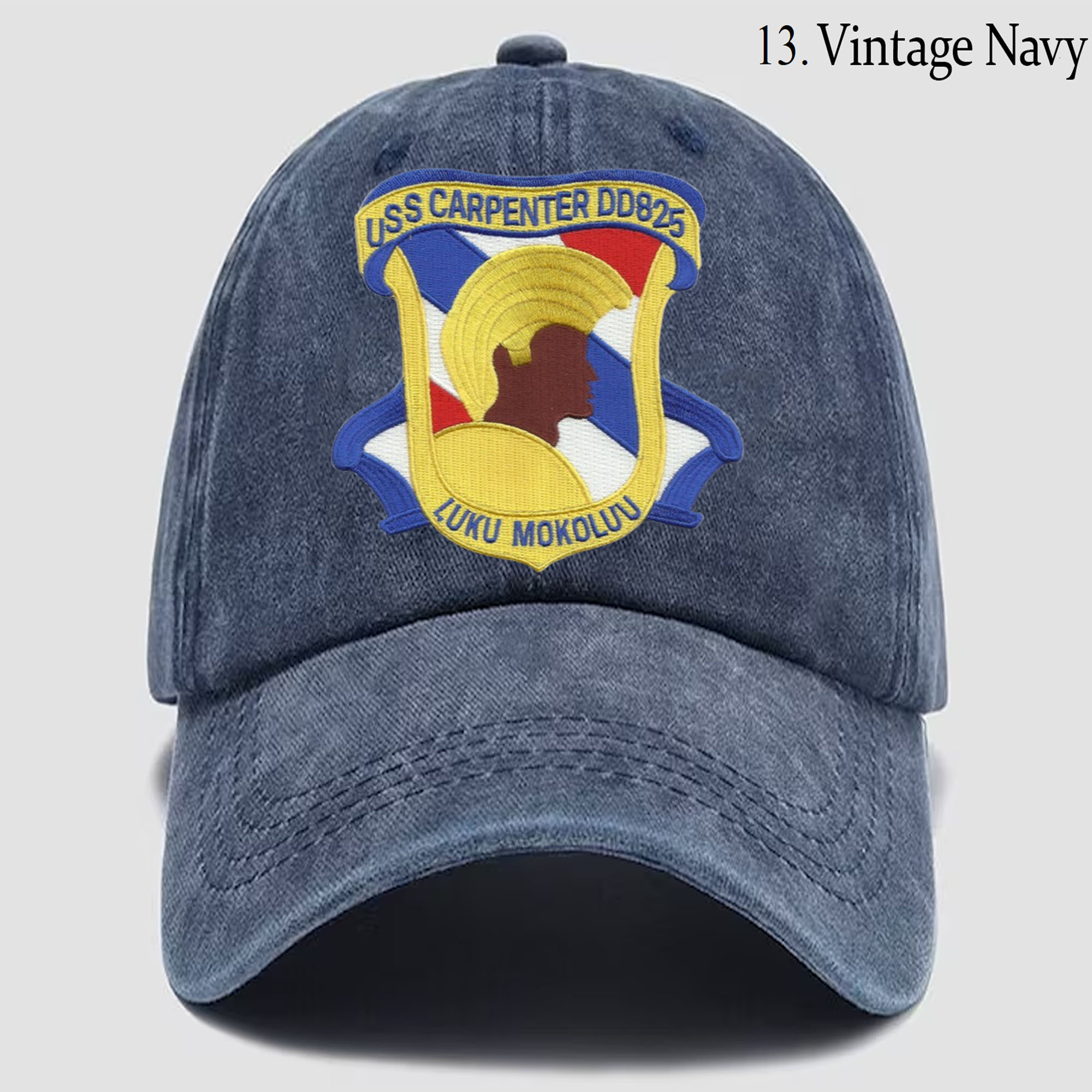 Custom Personalization Embroidery Hat DD-825 USS Carpenter, Veteran Cap ...